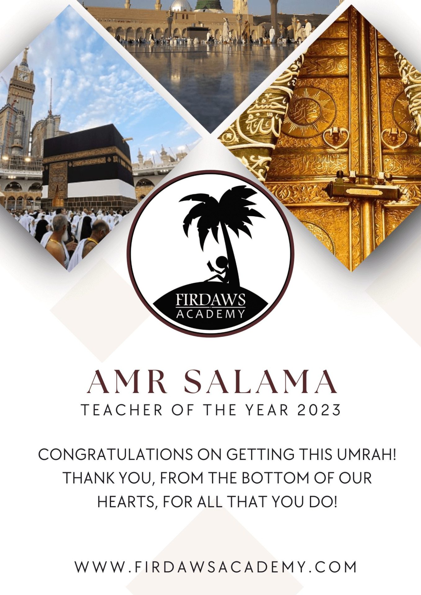 Firdaws Academy Star Students & TESTIMONIALS